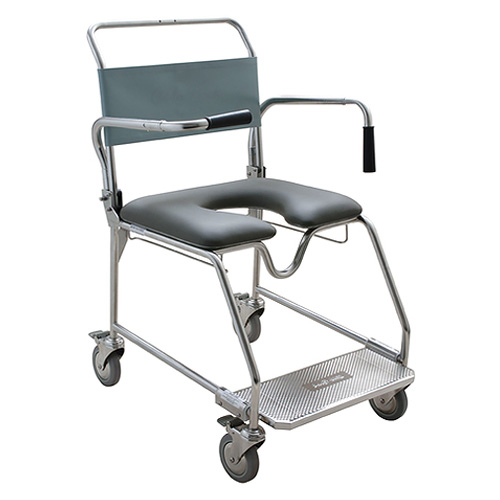 Aspire Stainless Steel Mobile Shower Commode - GHSS
